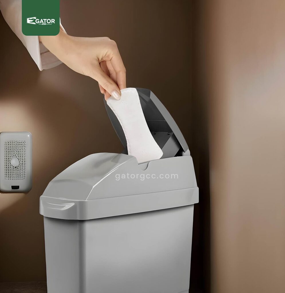 Feminine Sanitary Pad Disposal Bin - Double Class | 22L - Gator